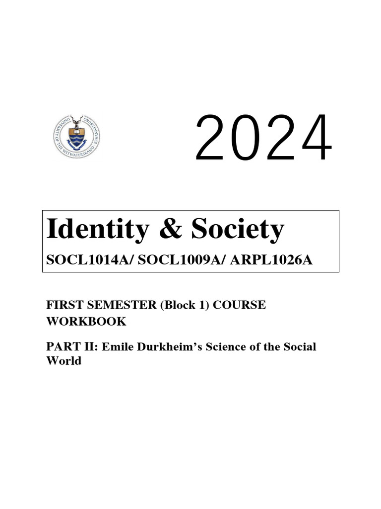 Block Outline Part II Durkheim | PDF