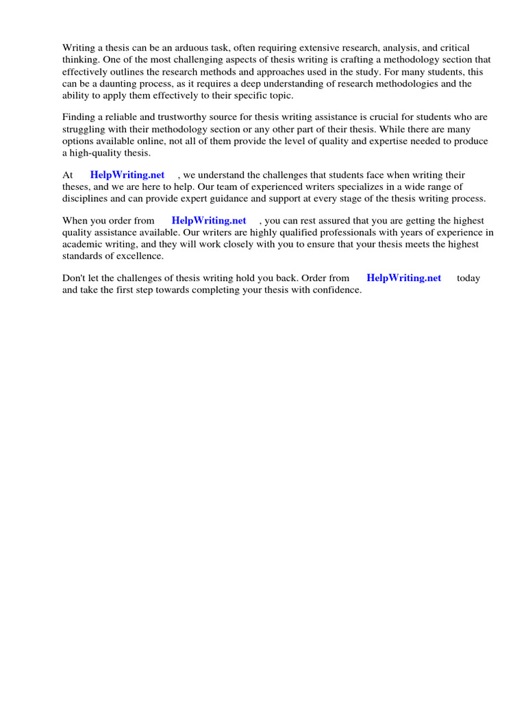 Thesis Methodology Sample Pdf Pdf Methodology Qualitative Research