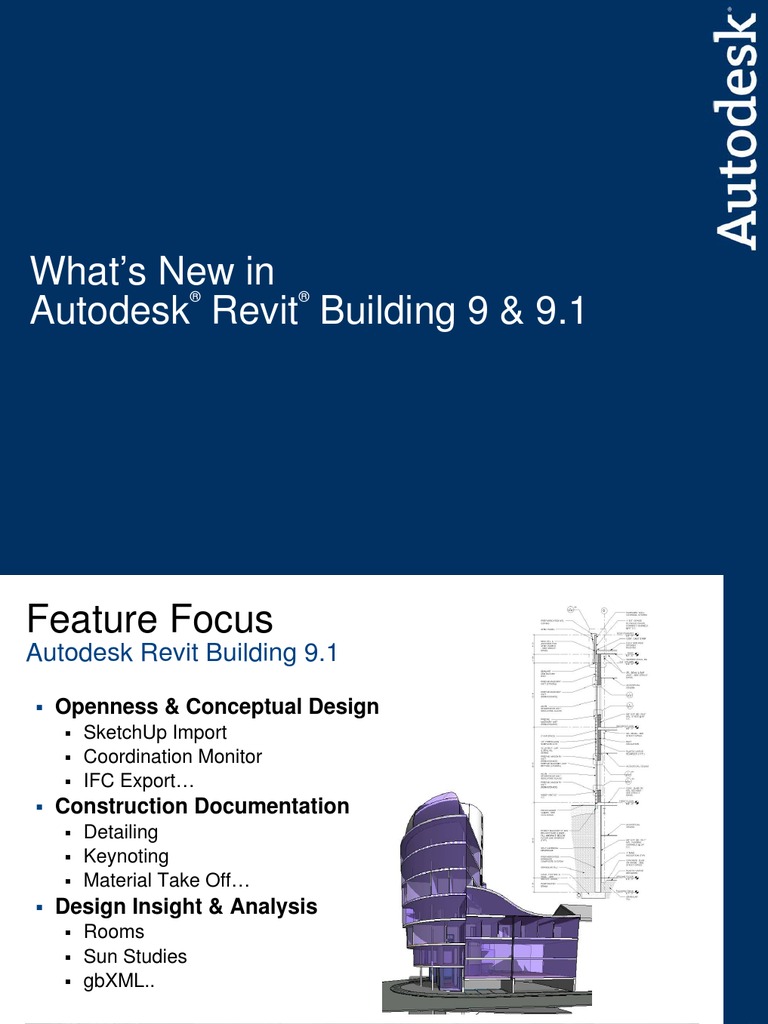 Whats New in Autodesk Revit Building 9 9.1 | PDF | Autodesk Revit ...