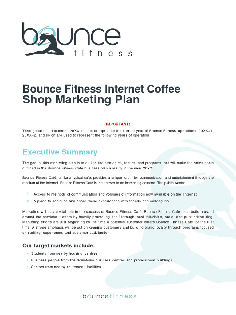 Internet Coffee Shop Marketing Plan v1.1 | PDF