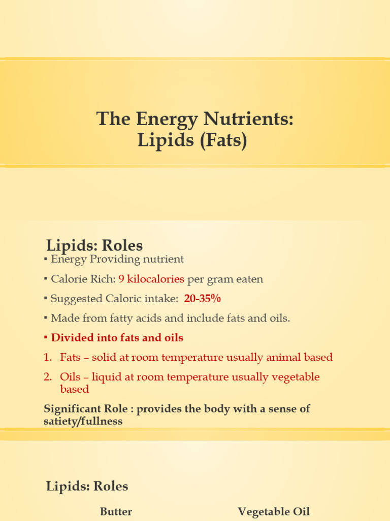 Culinary Nutrition Chapt 5 Lipids | PDF