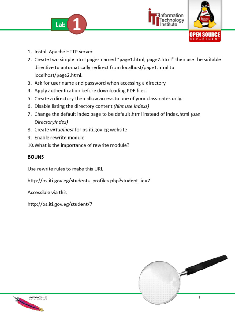 Apache Lab1 | PDF