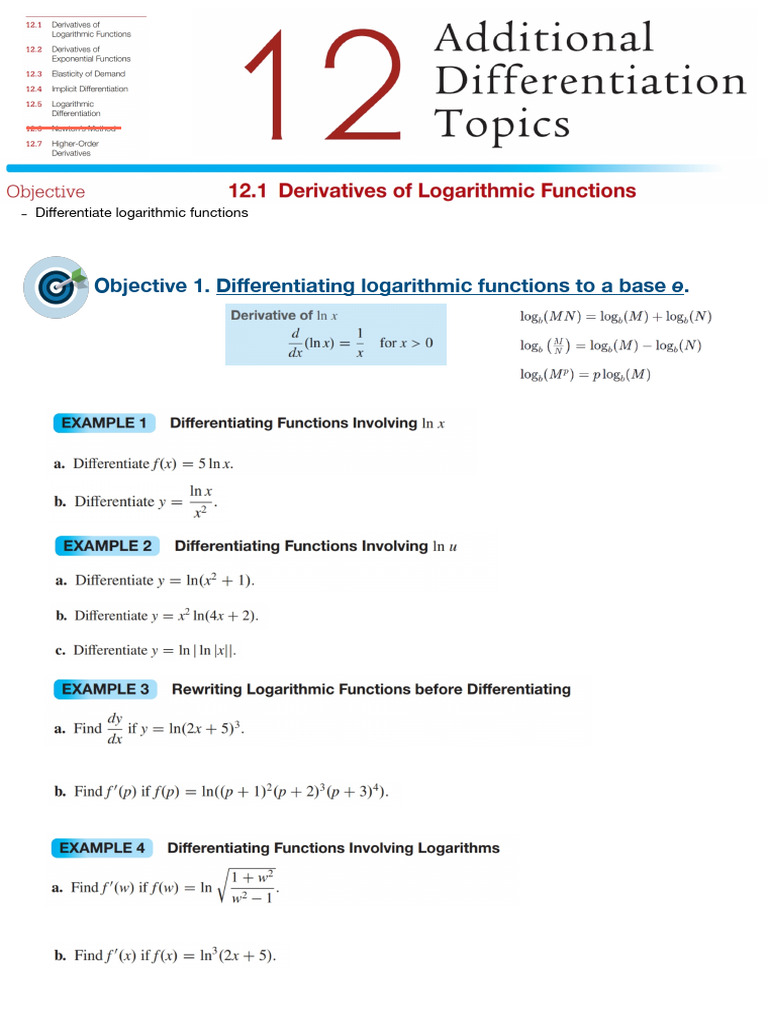 M2 - Chapter 12 - Additional Differentiation Topics - Theory | PDF | Price Elasticity Of Demand ...