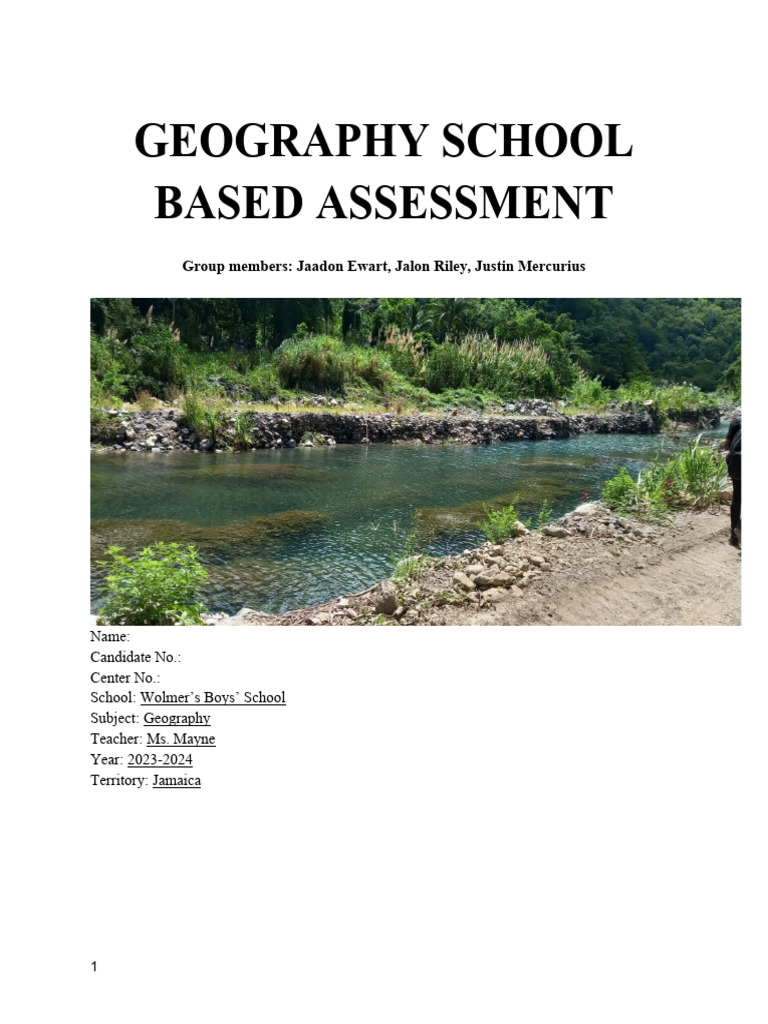 GEO S.B.A Draft | PDF | River | Sediment