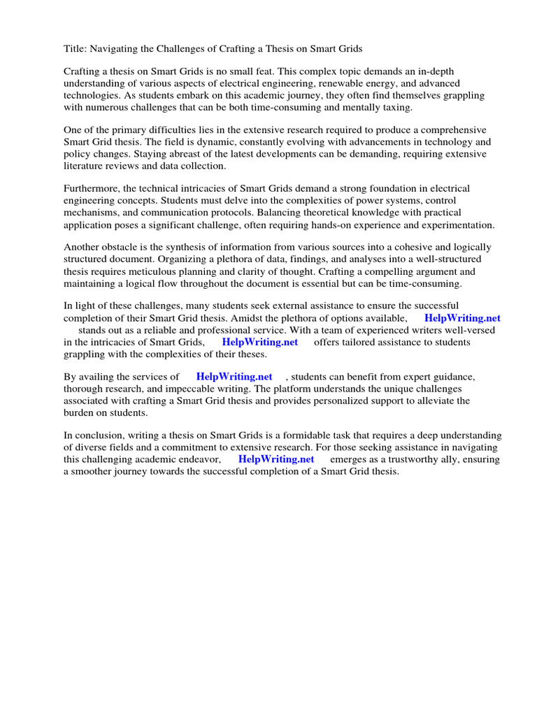 Thesis Smart Grid Pdf Pdf Smart Grid Electrical Grid