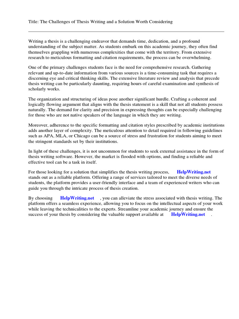 Thesis Writing Software Freeware | PDF | Thesis | Software