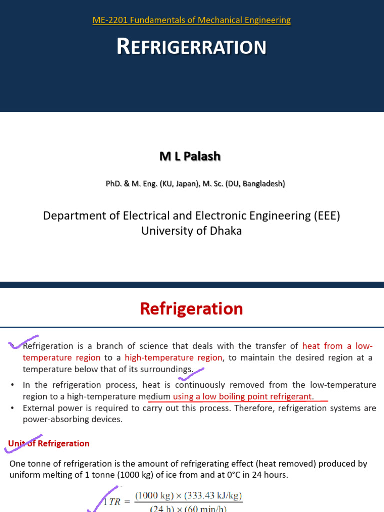 Lec 03 Refrgeration | PDF | Adsorption | Chlorofluorocarbon