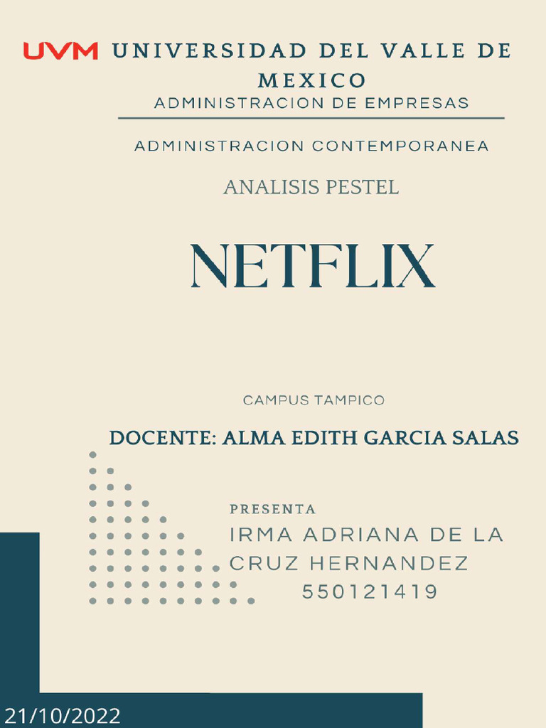 Analisis PESTEL Netflix | PDF