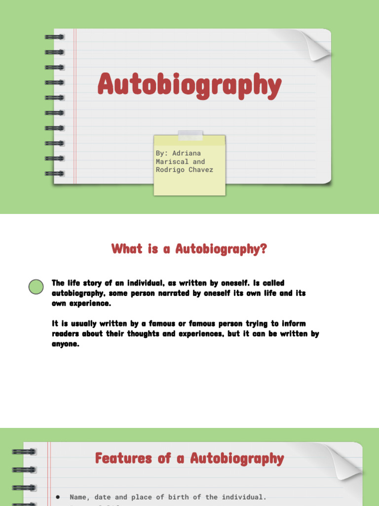 Presentation (Autobiography) | PDF | Biography | Autobiographies