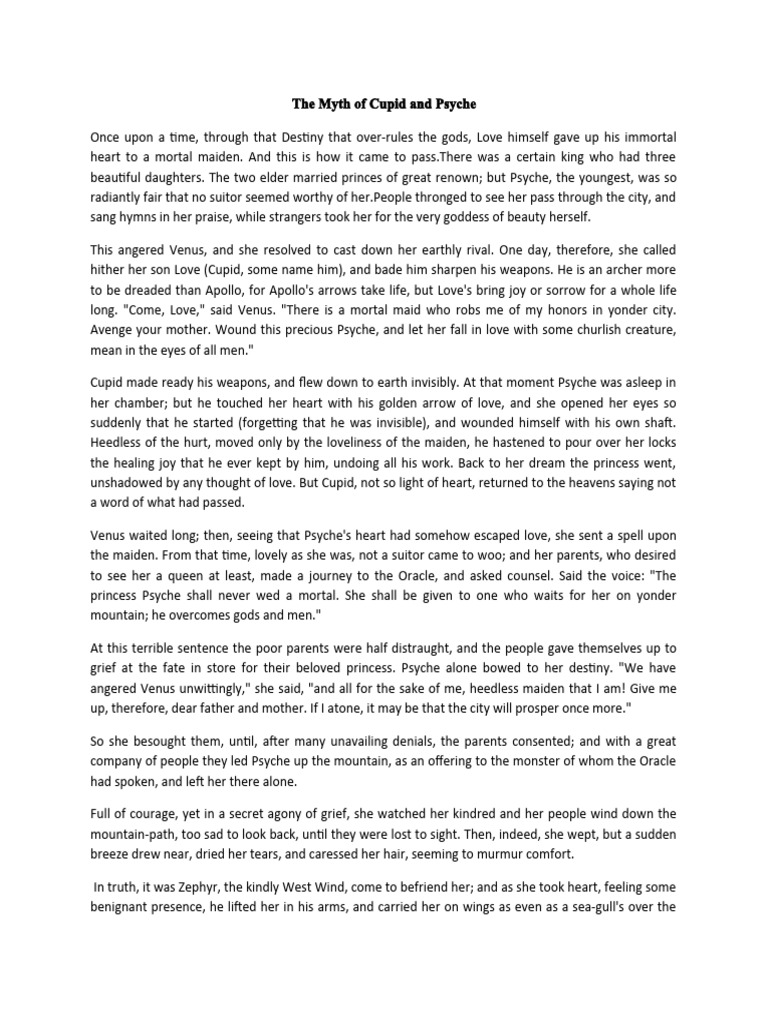 The Myth - WPS Office | PDF | Cupid | Apollo
