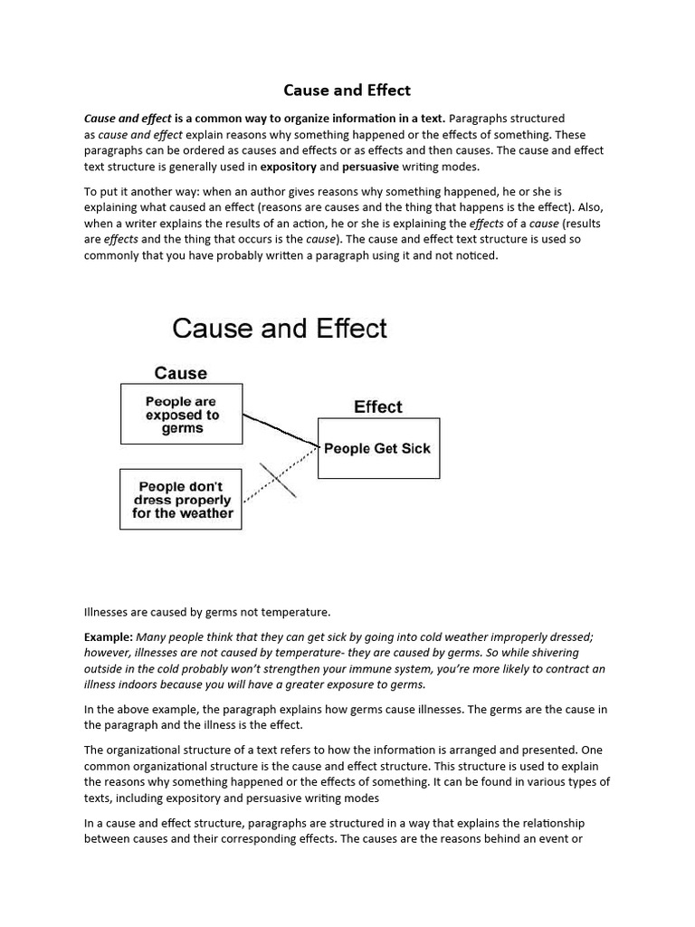 Cause and Effect | PDF