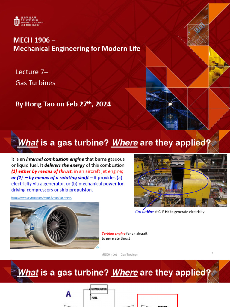 07 Gas Turbines | PDF | Gas Turbine | Jet Engine