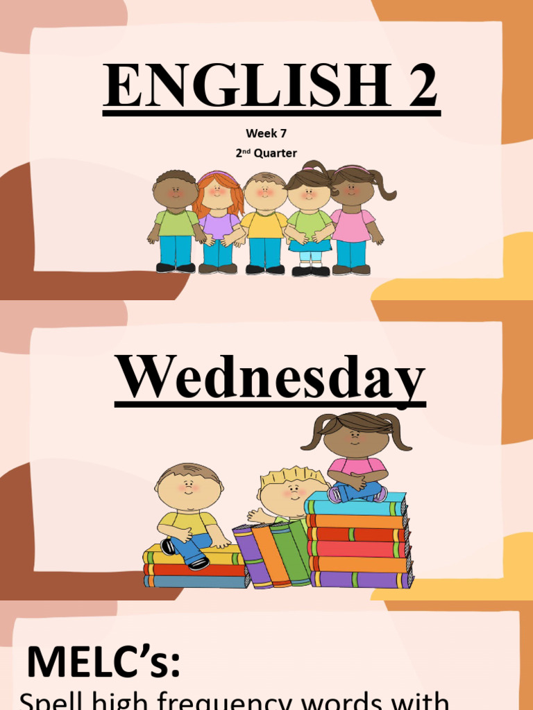 English 2 - Week 7 Quarter 2 | PDF | Consonant | Vowel