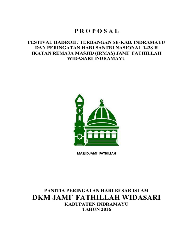 Contoh Proposal Festival Hadroh Dalam Rangka Menyambut Tahun Baru Islam ...
