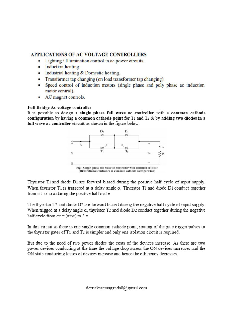 Ac Voltage Controller of Last Years Paper | PDF | Diode | Amplifier