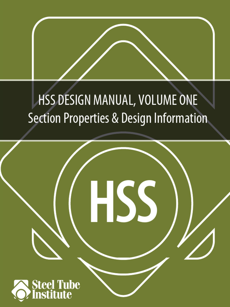 HSS DesignManual 1 | PDF | Welding | Construction