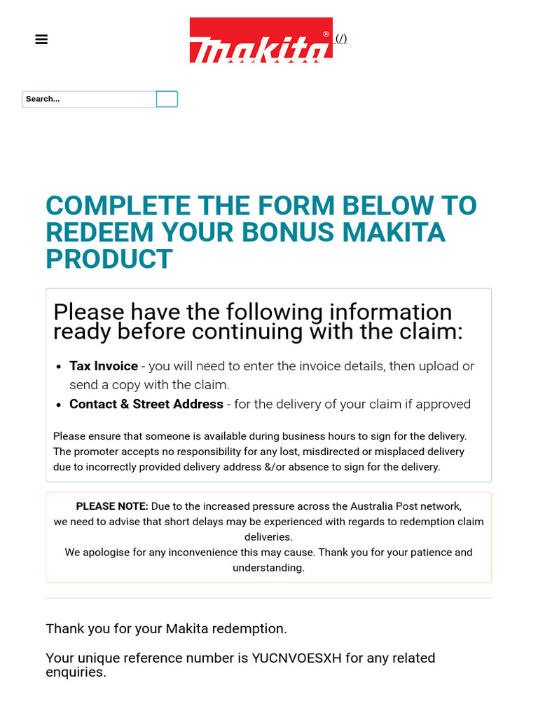 Makita Australia Redemption Guide 2023 | PDF | Legal Liability | Common Law
