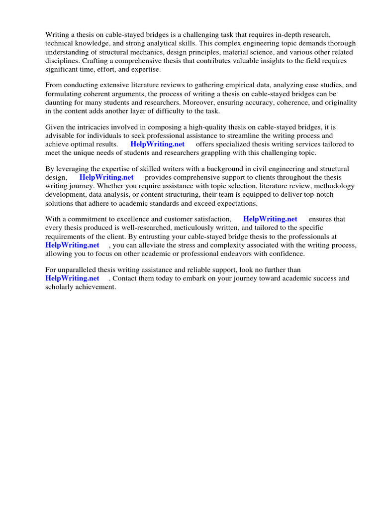 Cable Stayed Bridge Thesis Pdf Bridge Civil Engineering
