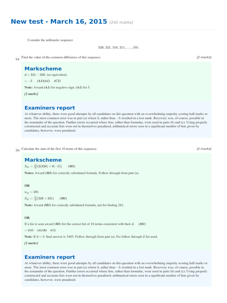 Sequences and Series All Key | PDF | Interest | Compound Interest