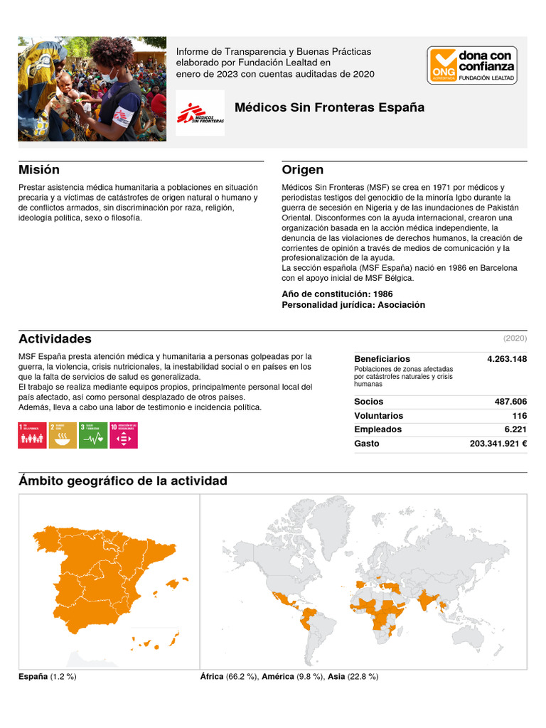 Informe Medicos Sin Fronteras Espana | PDF | Médicos Sin Fronteras