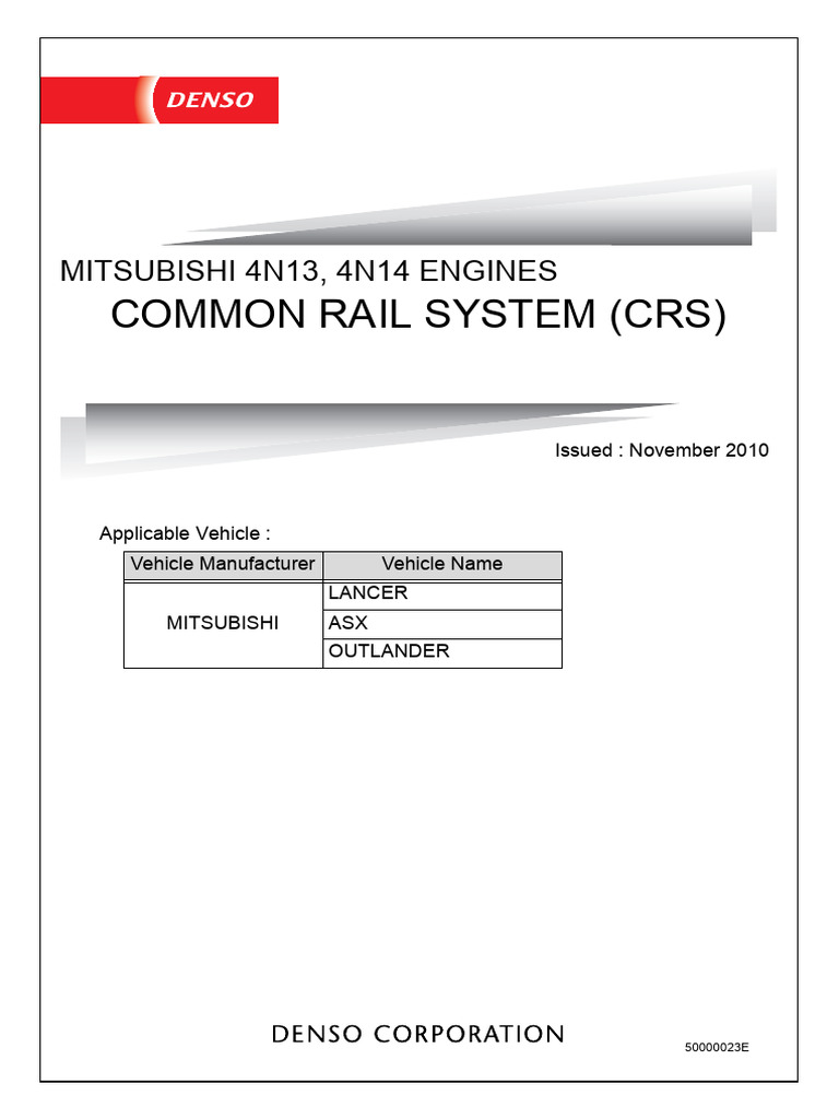 Mitsubishi 4n13, 4n14 Engines | PDF