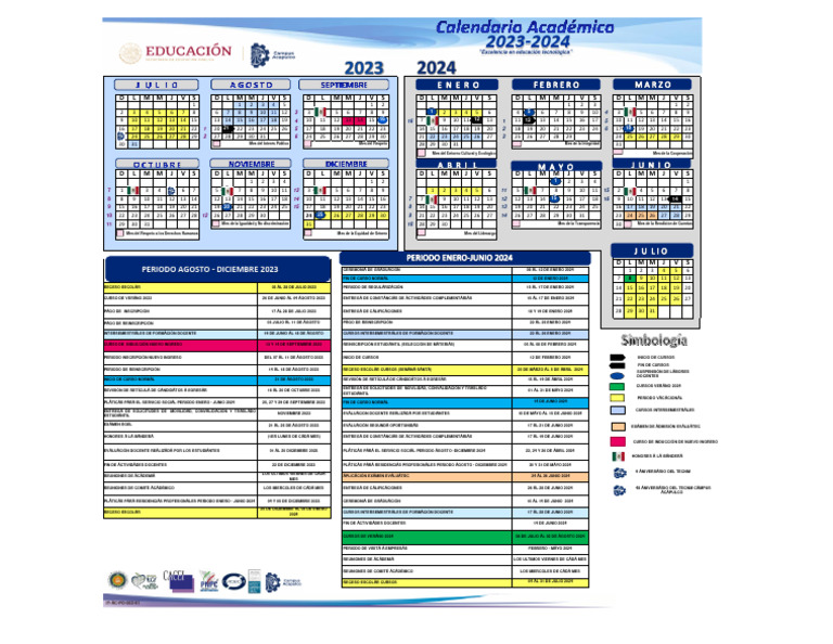 Calendario 2023-2024 Modificado | PDF