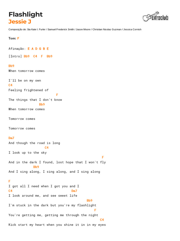 Cifra Club - Jessie J - Flashlight | PDF