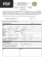 Youth Profile Form: Office of The Sangguniang Kabataan | PDF | Career ...