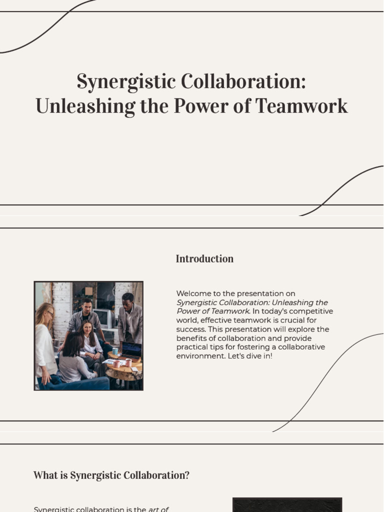 Synergistic Collaboration for Team Success | PDF | Collaboration ...