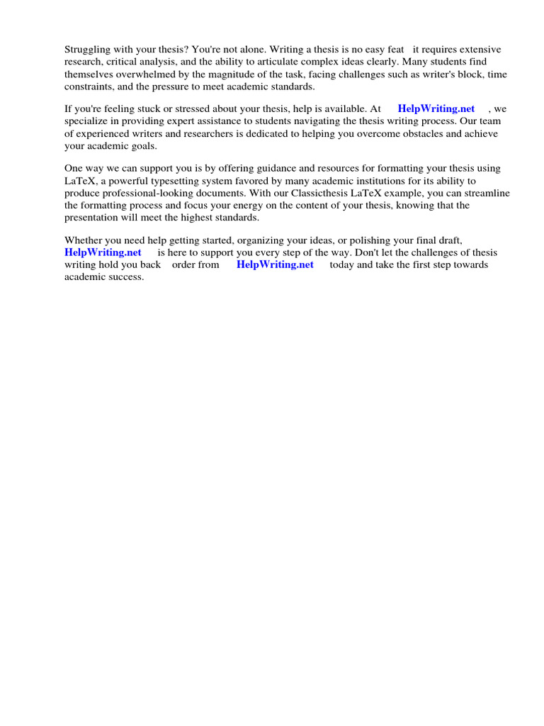 Classicthesis Latex Example | PDF | Te X | Computing