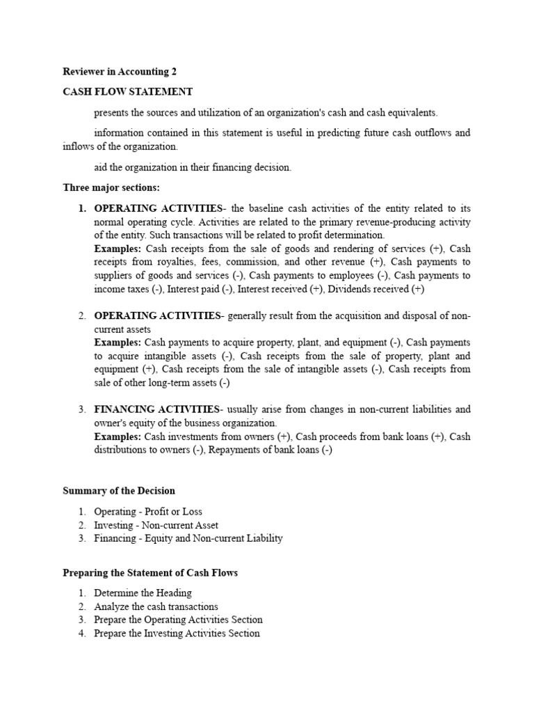 Reviewer in Accounting 2 | PDF | Sole Proprietorship | Equity (Finance)
