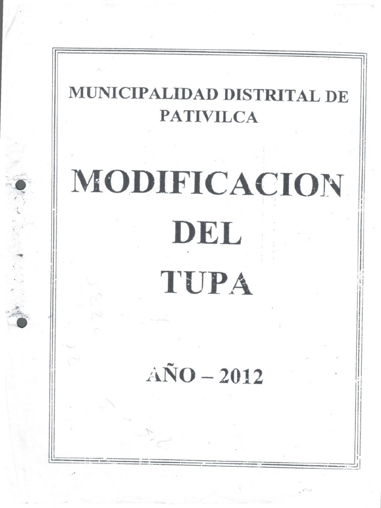 Tupa 2012 PDF | PDF