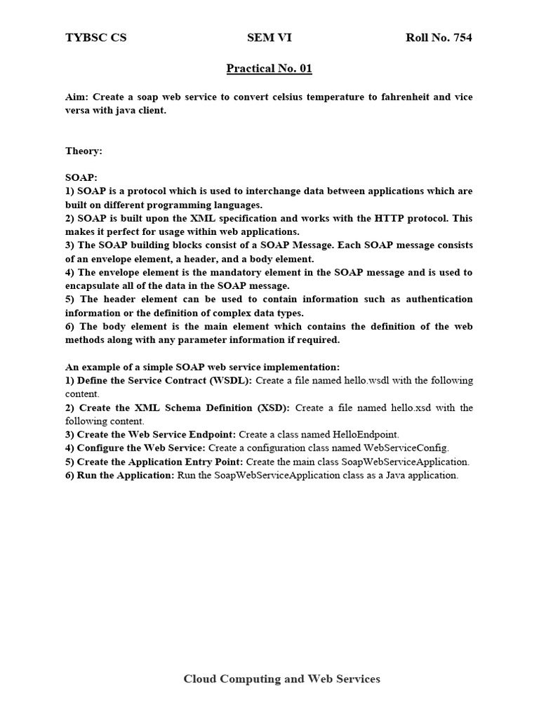 CCWS Practical Theory | PDF | Representational State Transfer | Soap