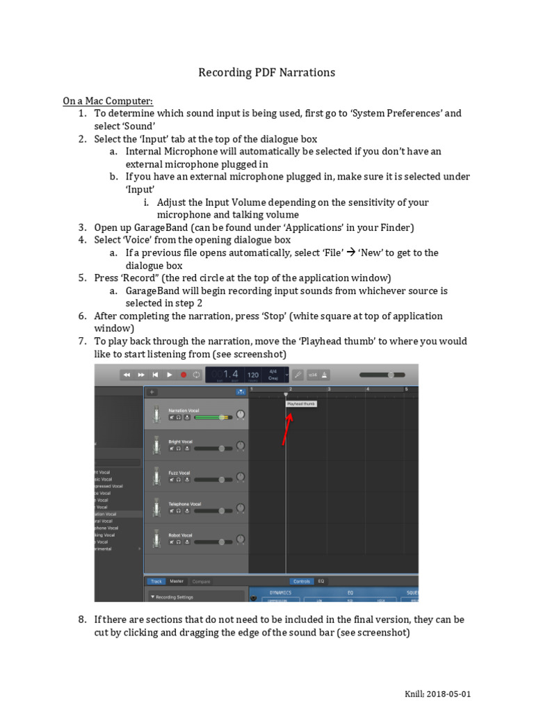 Recording PDF Narrations | PDF