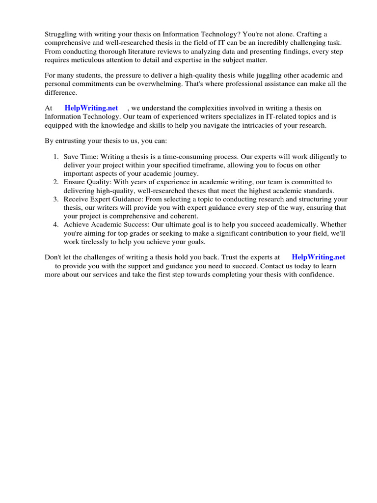 Thesis Information Technology Sample | PDF | Forecasting | Thesis