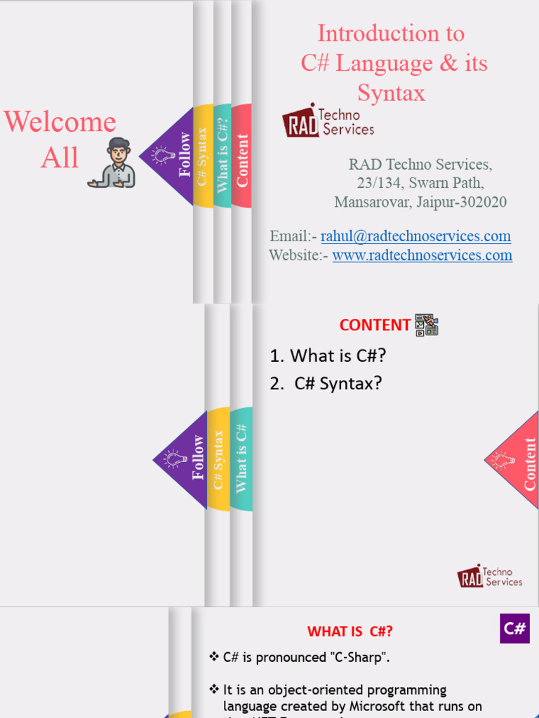 2 - C# Syntax | PDF | C Sharp (Programming Language) | Namespace 2 - C# Syntax | PDF | C Sharp (Programming Language) | Namespace
