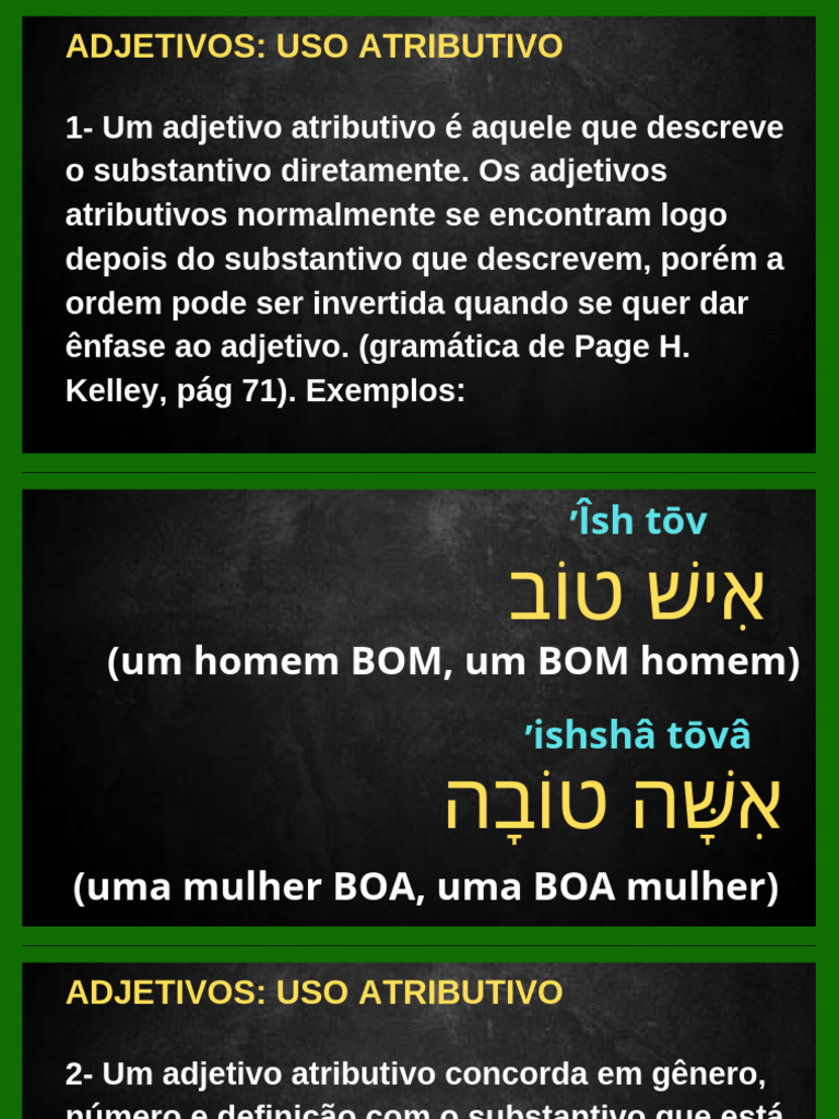 Adjetivo Na Função Atributiva | PDF