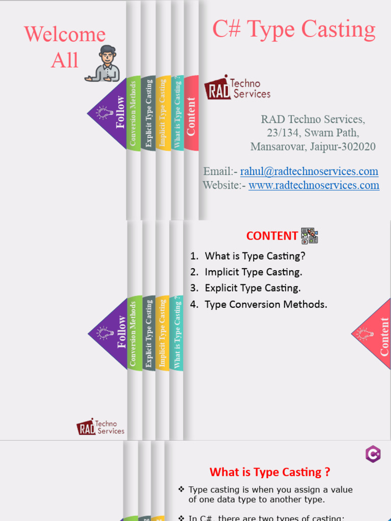 6 C# Type Casting | PDF | Software Development | Theoretical Computer Science