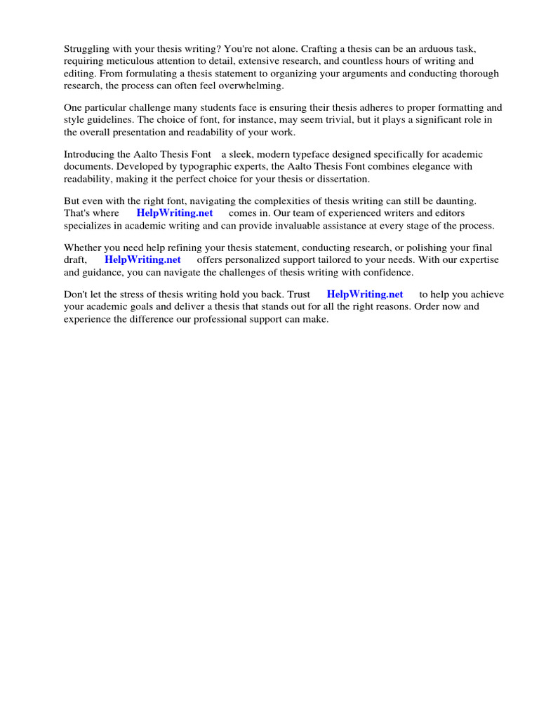 Aalto Thesis Font | PDF | Typefaces | Application Software