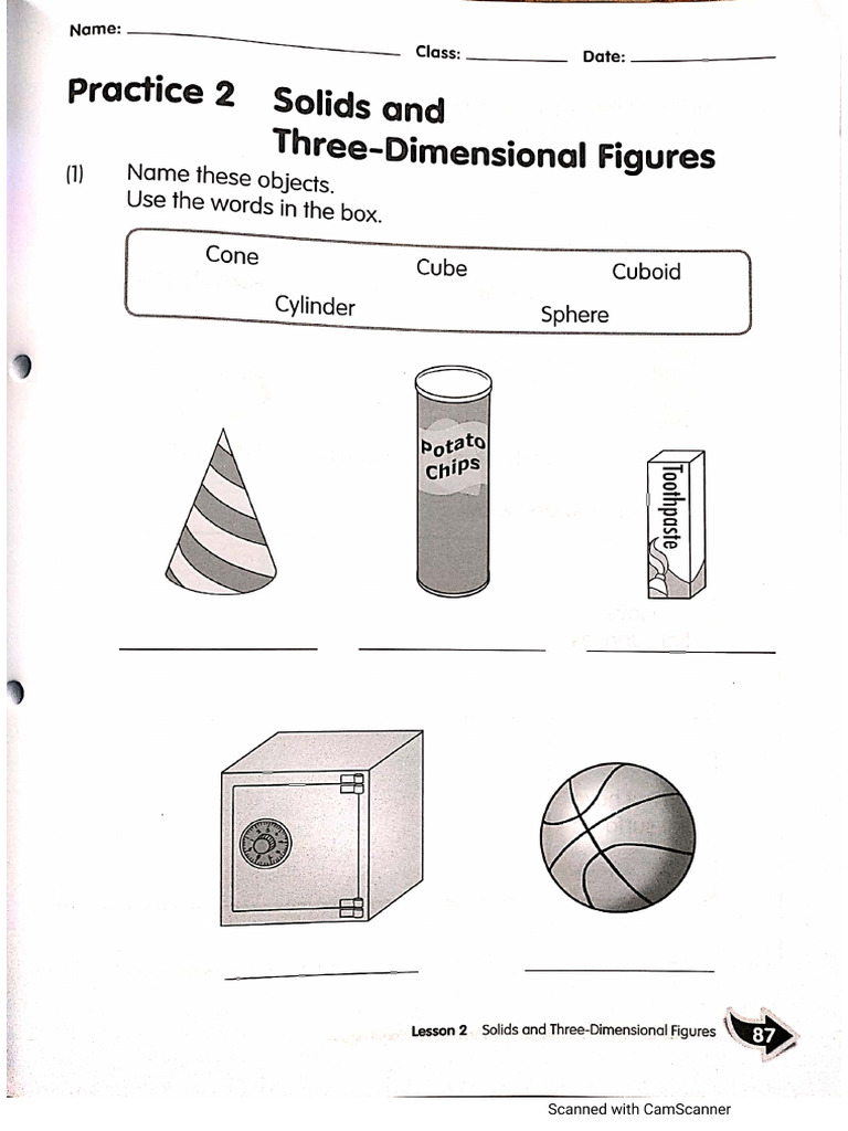 02 Solid & 3D Figures | PDF
