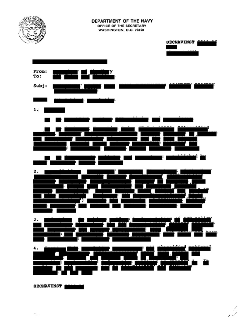 US Navy Redacted Document | PDF