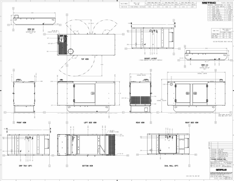 110GC - Genset Drawing With Enclosure | PDF