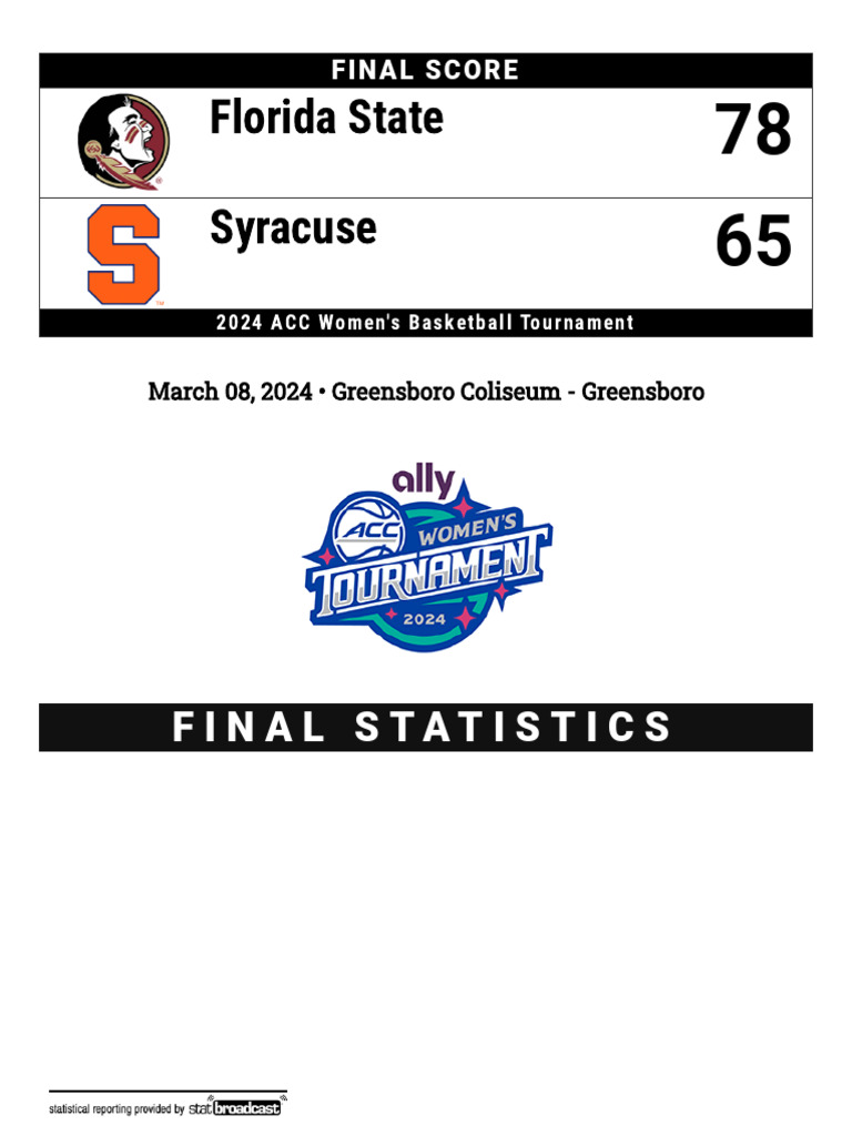 SU FSU Box | PDF | Sports | Athletic Sports