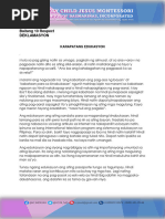 Oprning Remarks Buwan NG Wika 2025 | PDF