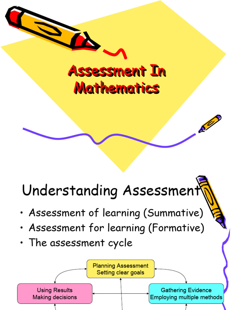 Assessment in Mathematics Learning | Download Free PDF | Educational ...