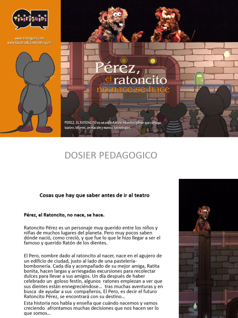 Pérez El Ratoncito Ficha Didáctica | PDF