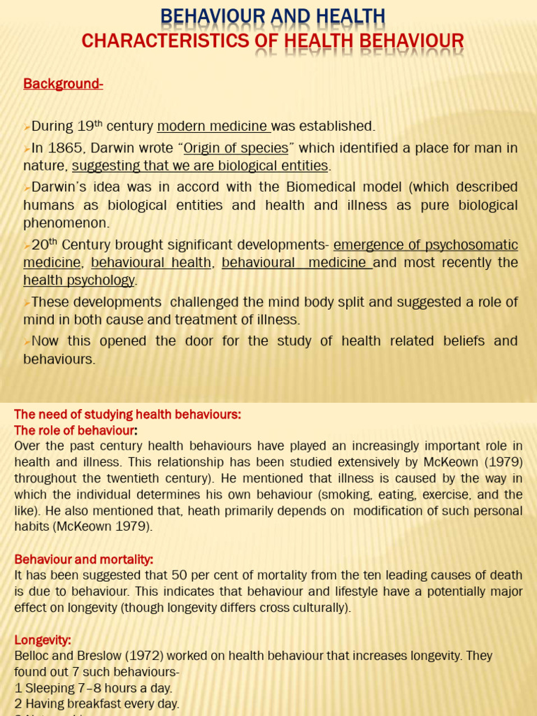 DSE-03-U2 - Behavior & Health | PDF | Behavior | Preventive Healthcare