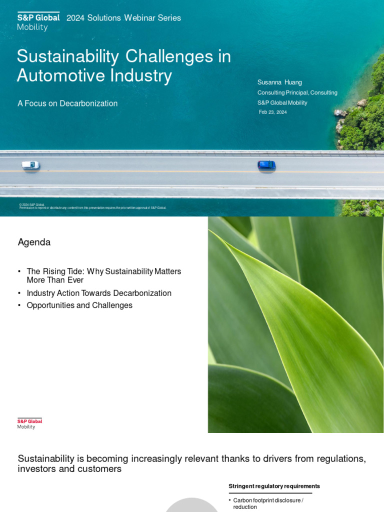 Sustainability Challenges in Automotive Industry | PDF | Low Carbon ...