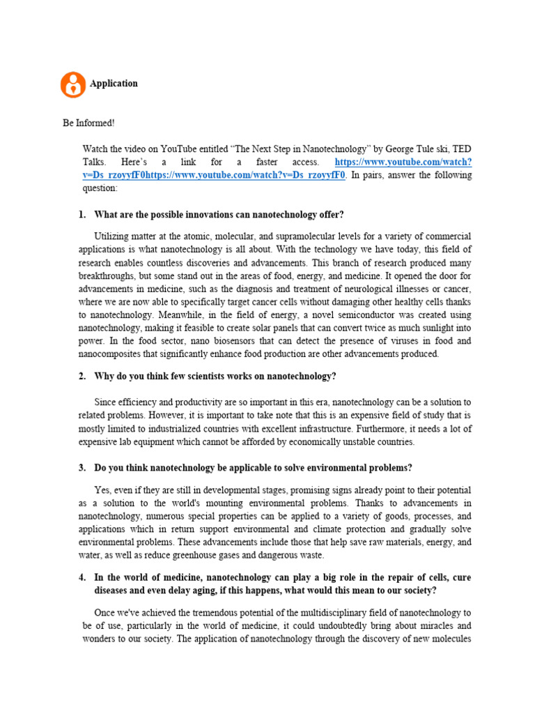 Topic 10 Application | PDF