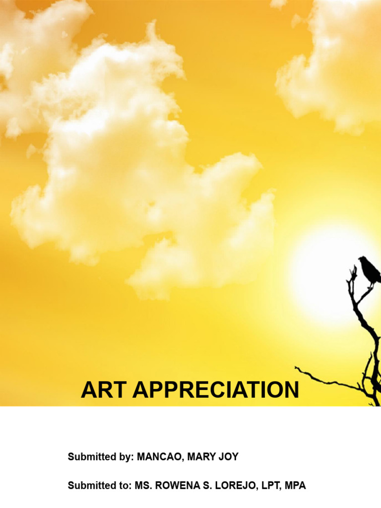 Art Appreciation | PDF | Paintings | The Arts